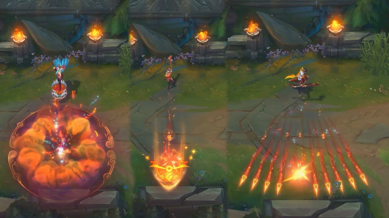 *NEW* Firecracker Ashe, Caitlyn, Poppy, Seraphine, Yuumi & Ziggs - PBE ...