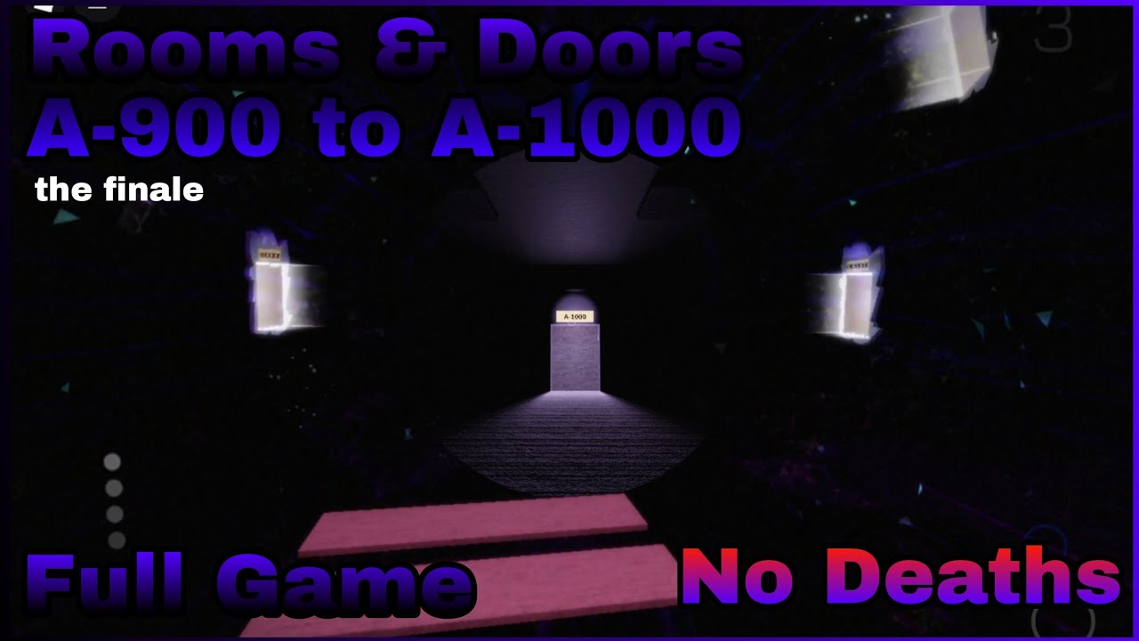 Rooms & Doors - A-900 to A-1000 - Full Game - No Deaths | Roblox - YouTube