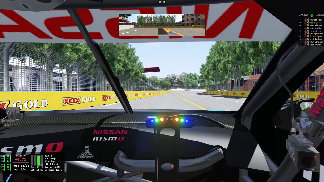 Assetto Corsa V8 SuperCars Adelaide Free race 1 - YouTube