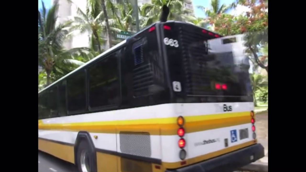 Honolulu Bus #663 Route 22 (1995 Bus/Retired) - YouTube