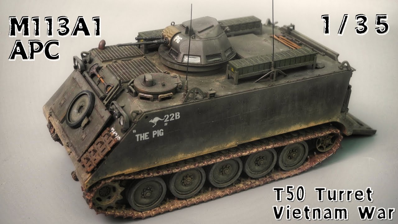 AFV Club 35291 1/35 Australian M113A1 APC w/ T50 Turret Vietnam War ...