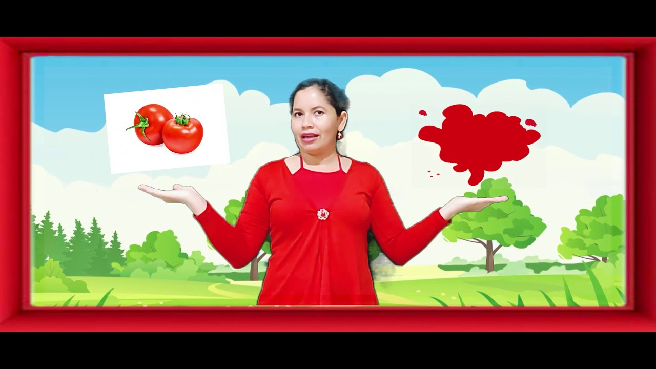 Aprendiendo el color rojo - YouTube