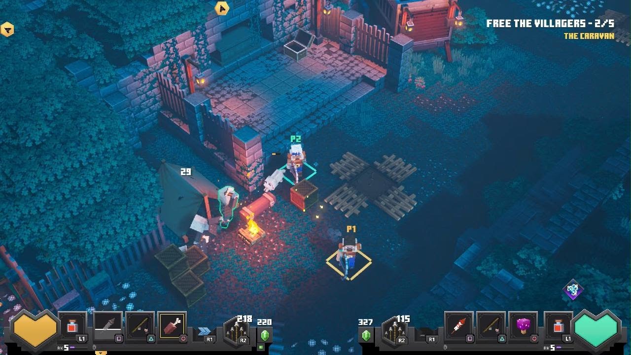 Minecraft Dungeons #2 two player - YouTube