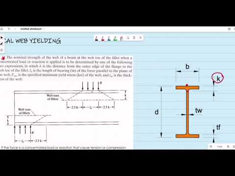 Steel Design - Local Web Yielding - YouTube