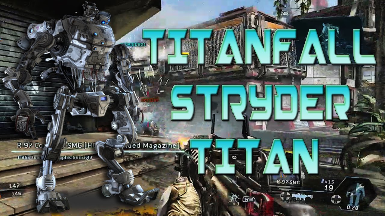 "NEW" TITANFALL BETA - STRYDER TITAN GAMEPLAY !! + INSANE ENDING KILL ...