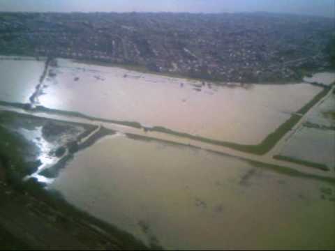 CLACTON-ON-SEA ESSEX - HOLLAND HAVEN MARSHES FLOODED - ( FPV AIRBORNE ...