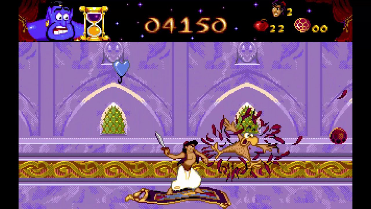 Disney's Aladdin - 9. Sultan's Palace (1994) [MS-DOS] - YouTube