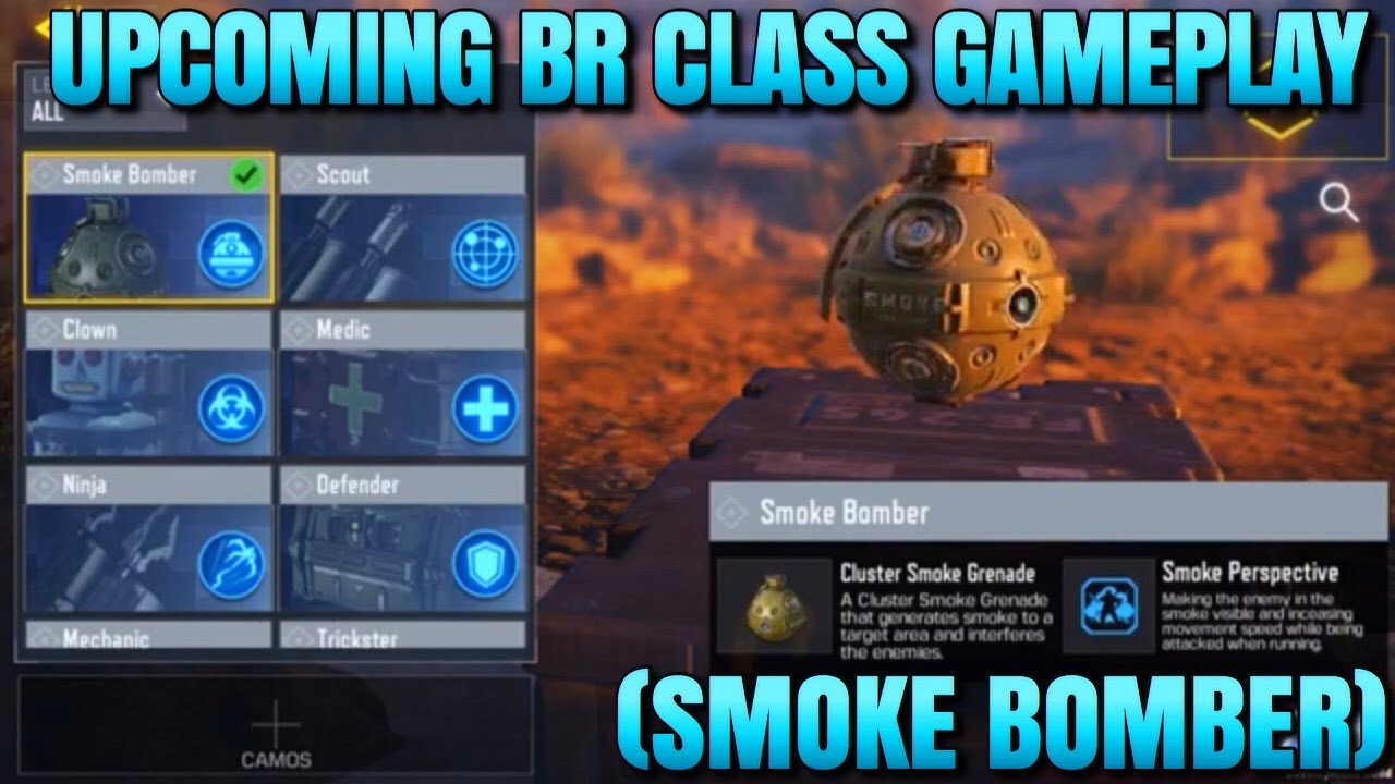 (Upcoming BR Class) Smoke Bomber Gameplay! || Call of Duty: Mobile ...