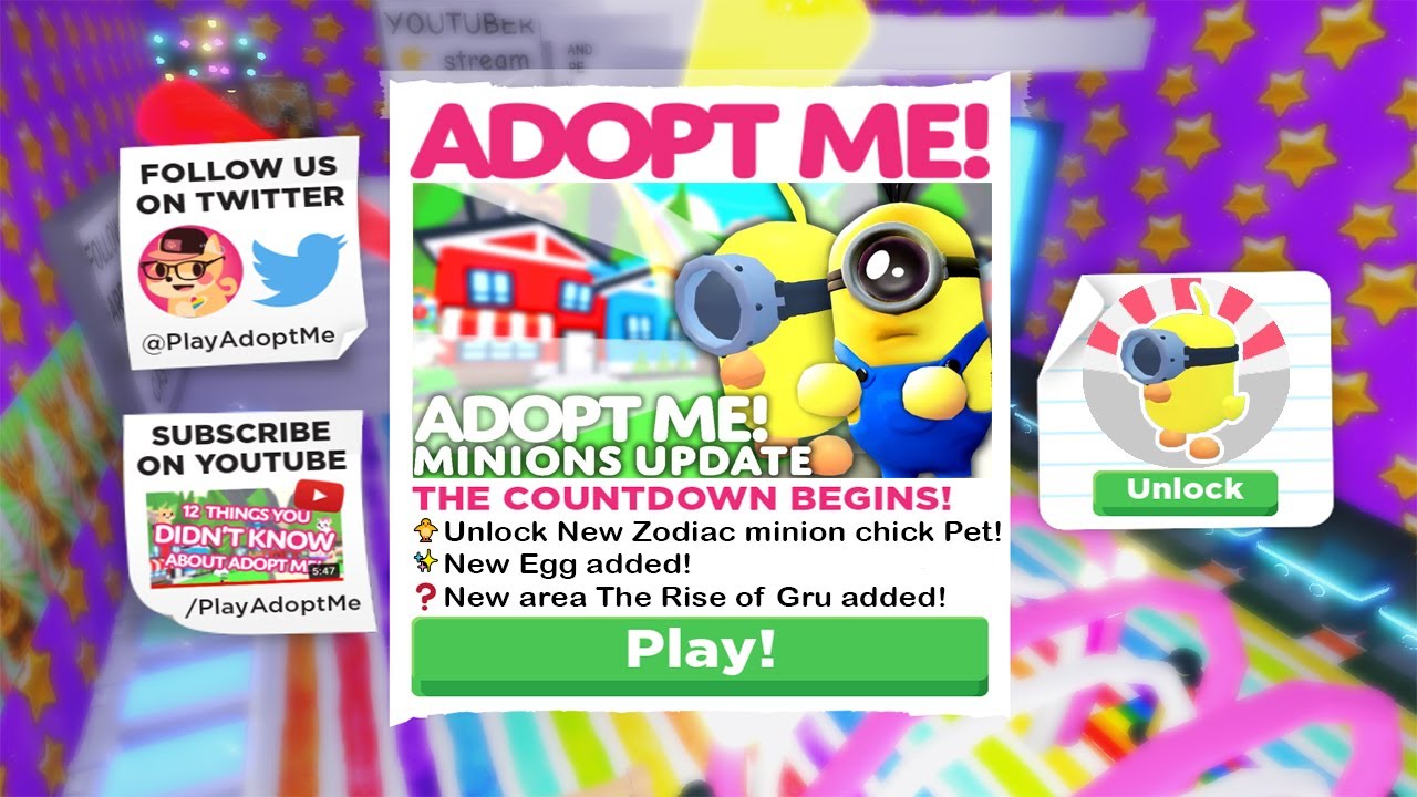 oh no! Minions Update in Adopt Me... - YouTube