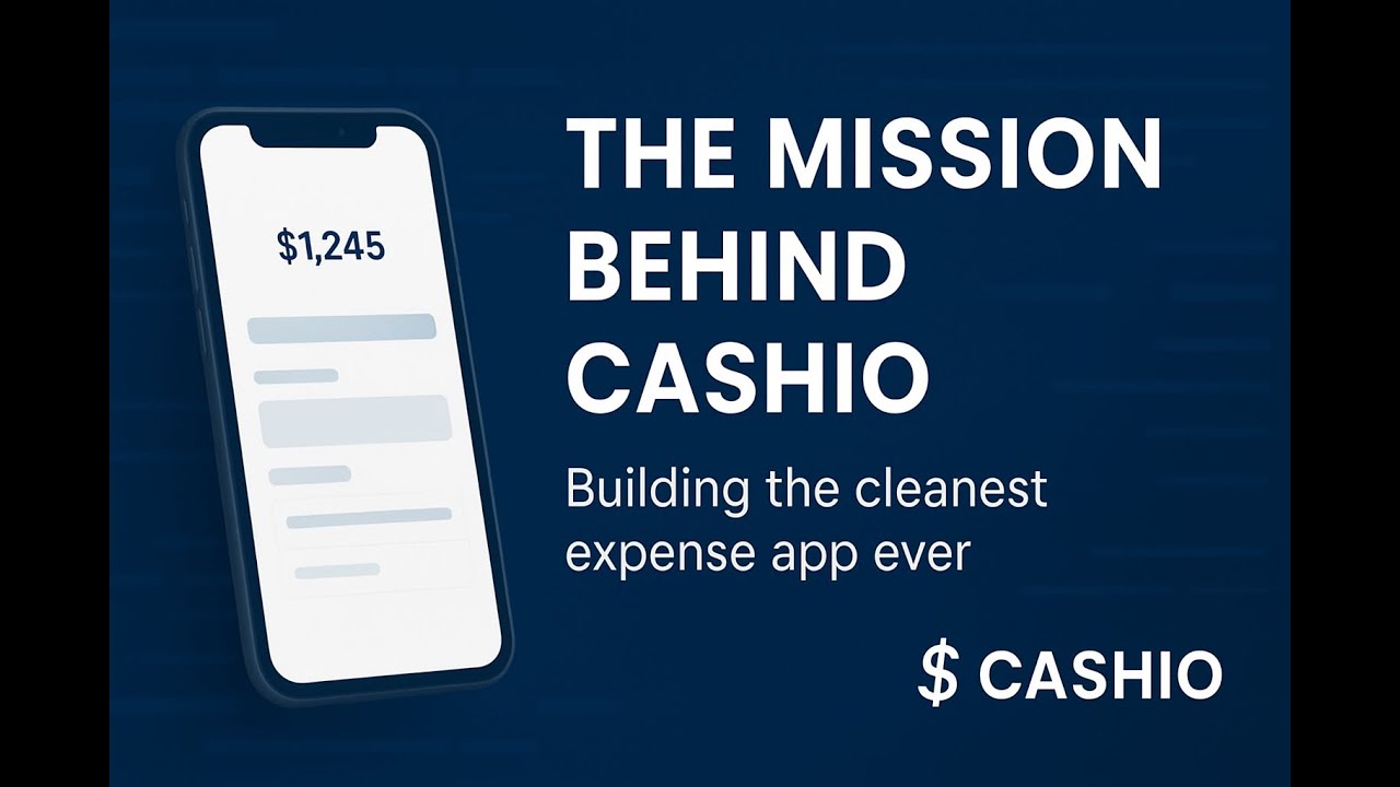 From Idea to App: The Mission Behind Cashio (Coding Journey) - YouTube