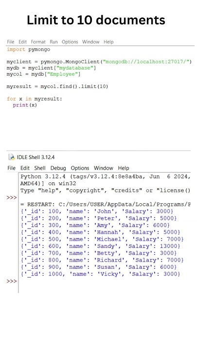 MongoDB limit in Python👌 - YouTube