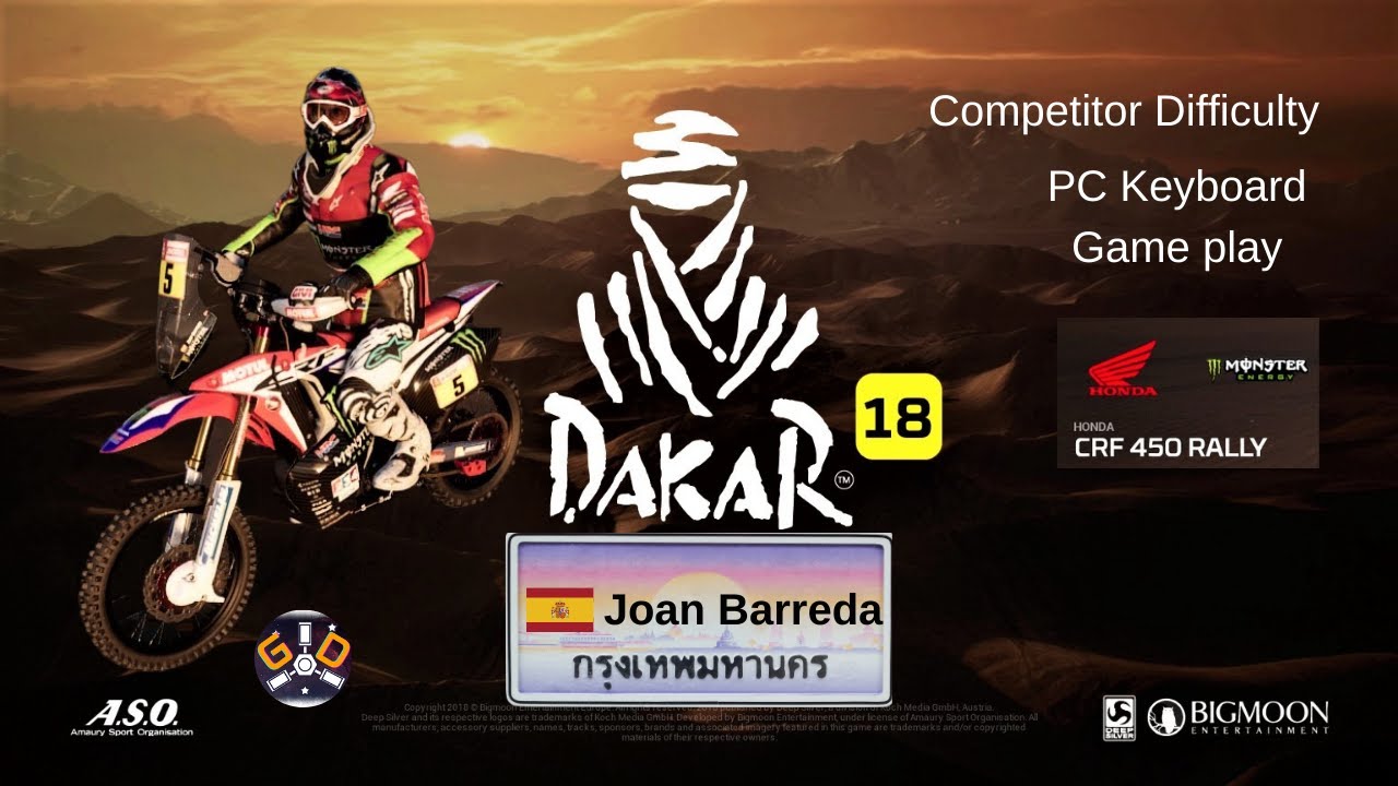 DAKAR STAGE 1 MOTO COMPETITOR DIFF JOAN BARREDA PC KEYBOARD 2022 GAME ...
