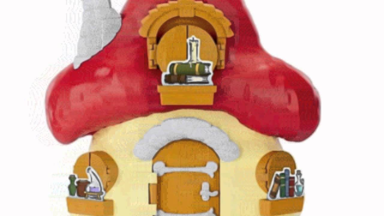 Smurfs Mushroom House With Papa Smurf - YouTube