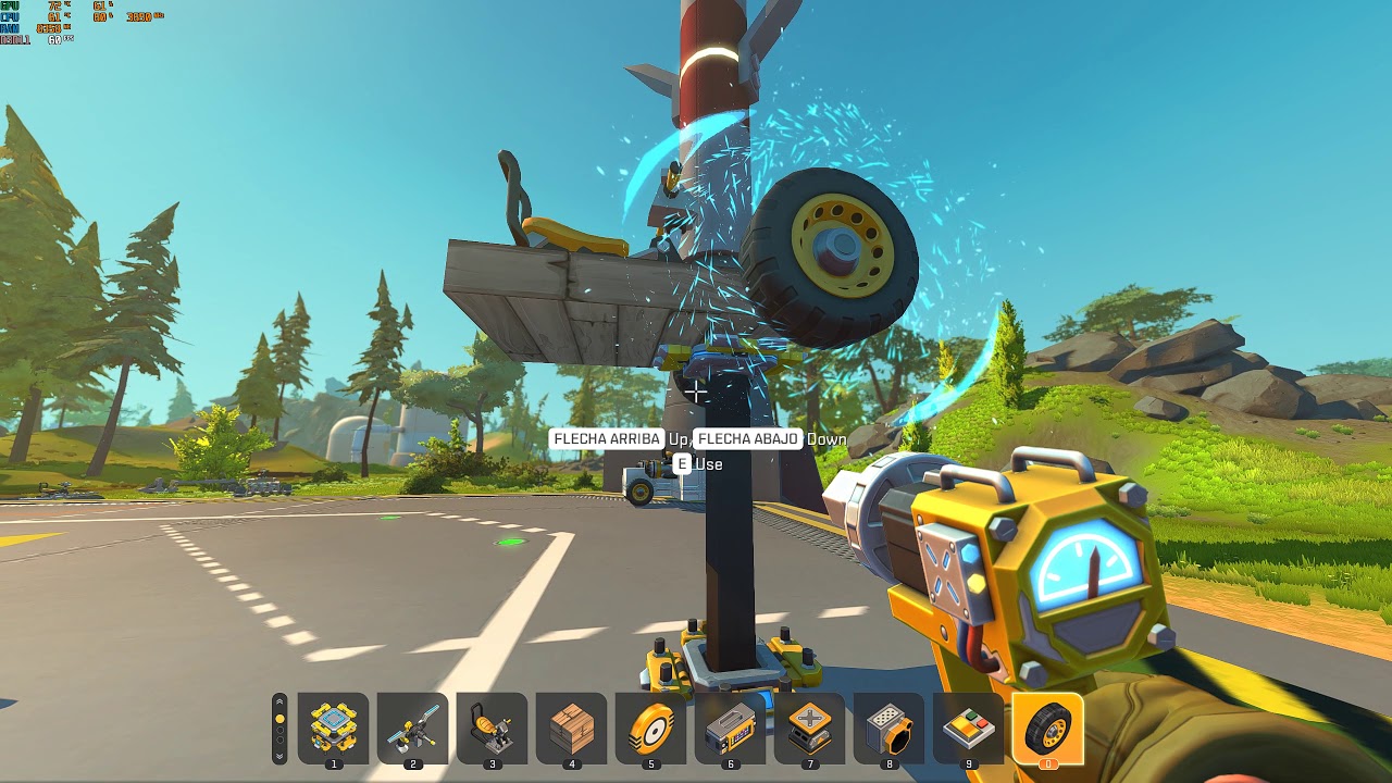 Scrap Mechanic coche simple y barato - YouTube