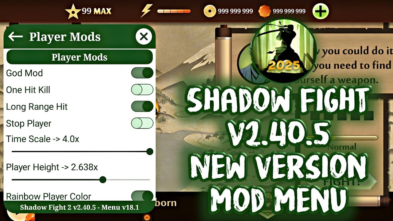 Shadow Fight 2 v2.40.5 Mod Menu Apk v18.1 [Unlimited All, Long Range ...