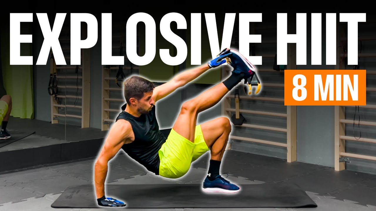 8 Minute Full Body Fire: Explosive HIIT Workout (FOLLOW ALONG) - YouTube