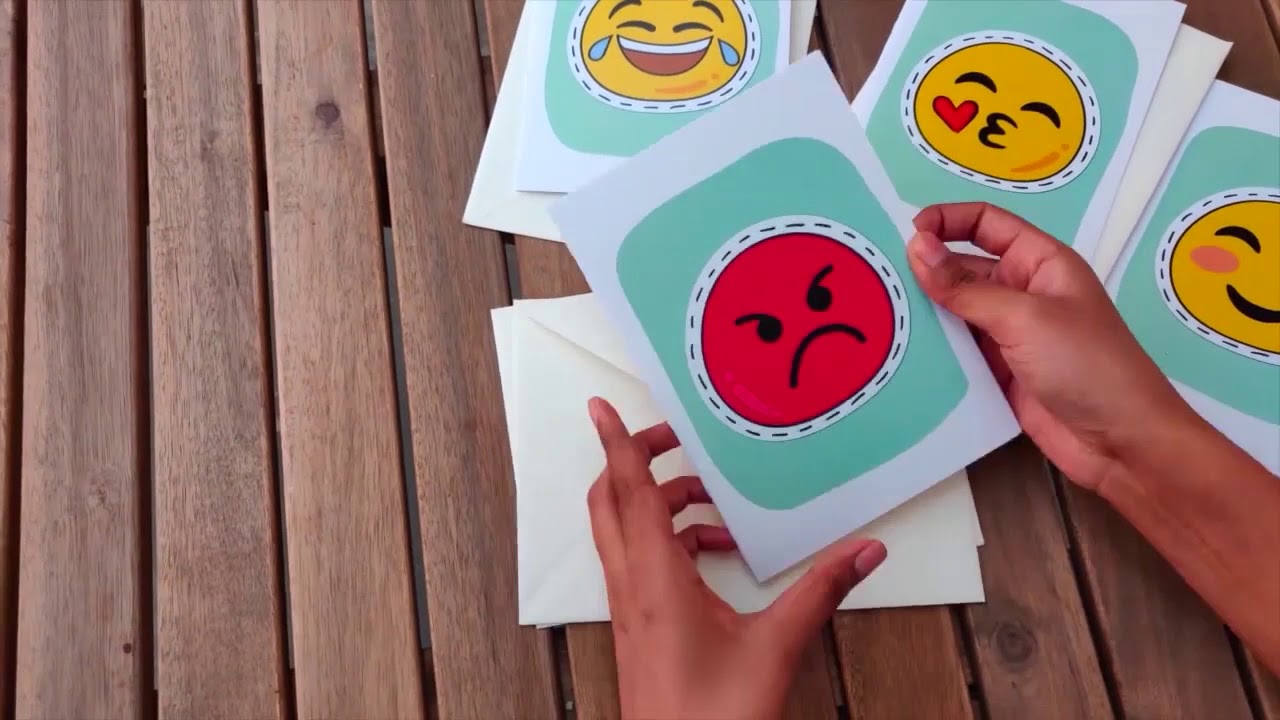 Adorable Emoji Greeting Cards - YouTube