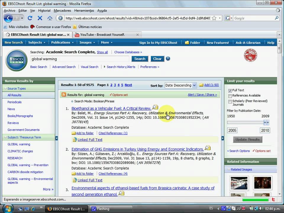 Taller sobre Ebsco Host: Research Databases - YouTube
