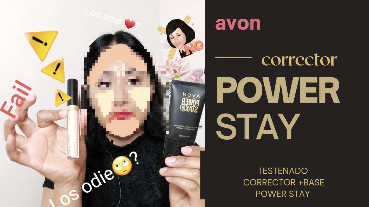 TESTEANDO CORRECTOR POWER STAY😮 + BASE POWER STAY😱😳/ A SI ME ARREGLO ...