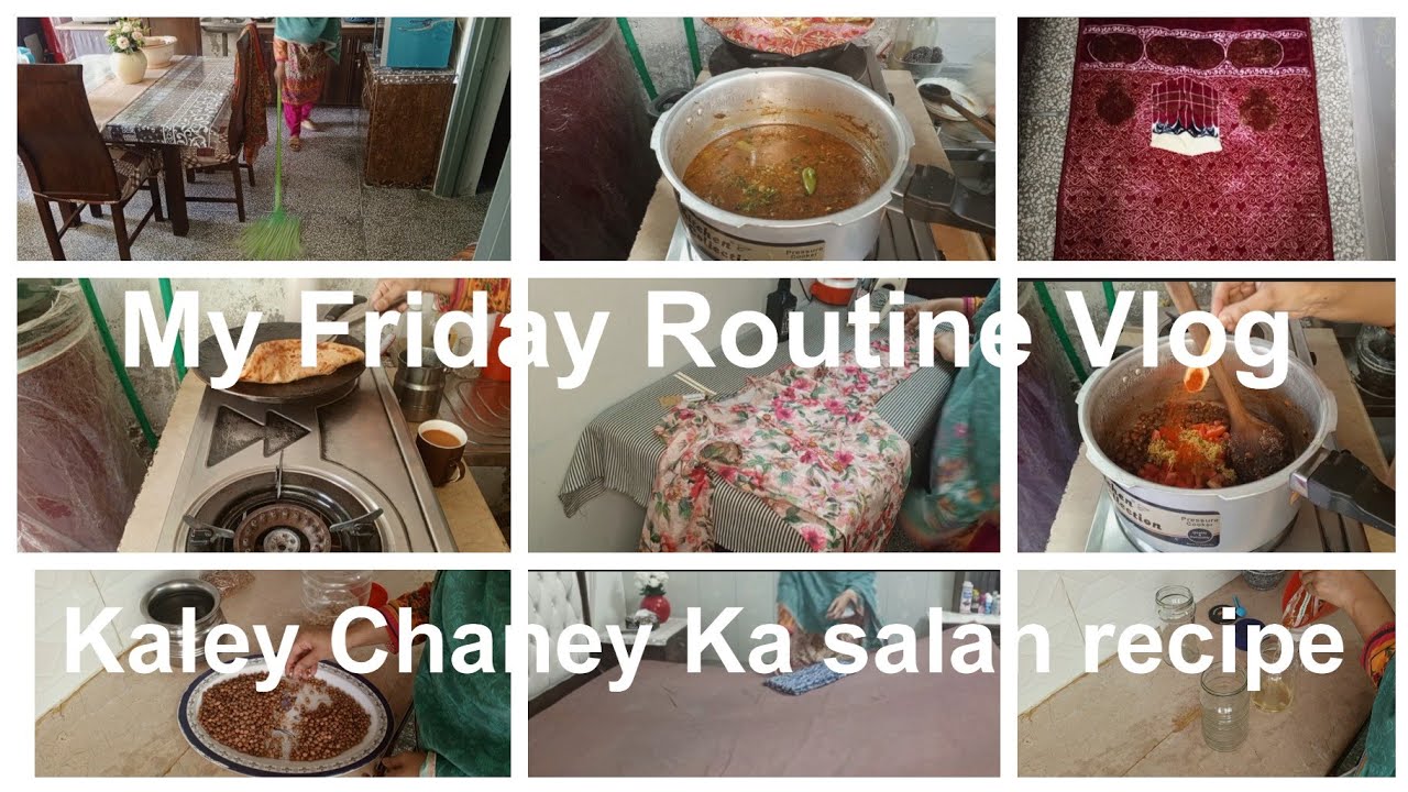 My Friday Routine Vlog|Daily routine vlog||Kaley Chaney Ka salan recipe ...