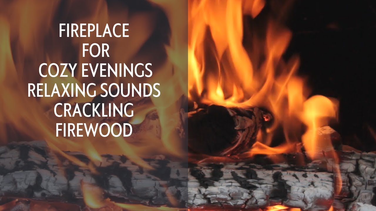 Fireplace for cozy evenings. Crackling Fire Sounds. Relaxing Fireplace ...
