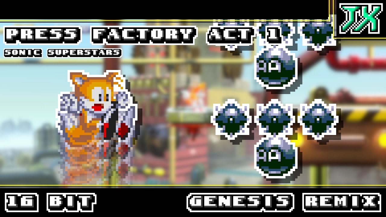 [16-Bit;Genesis]Press Factory Zone Act 1 - Sonic Superstars - YouTube