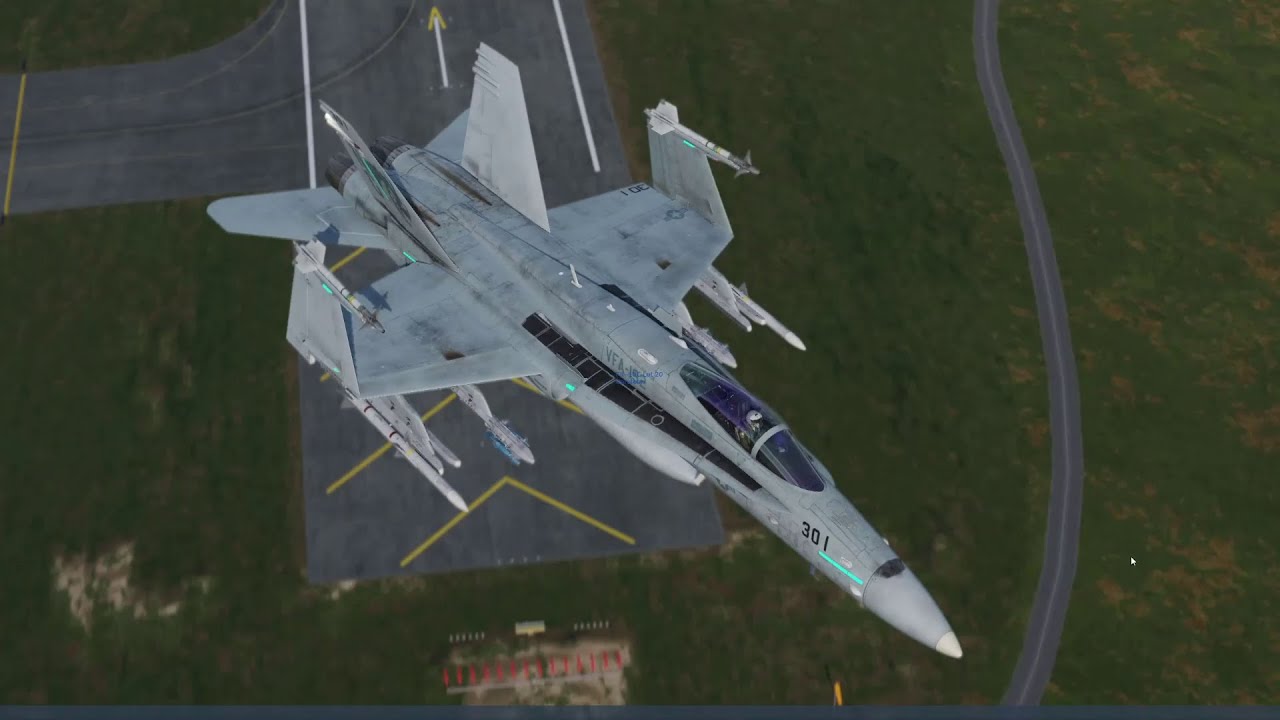 FA-18 Wings Folded Flight Characteristics #DCS #FA-18 - YouTube