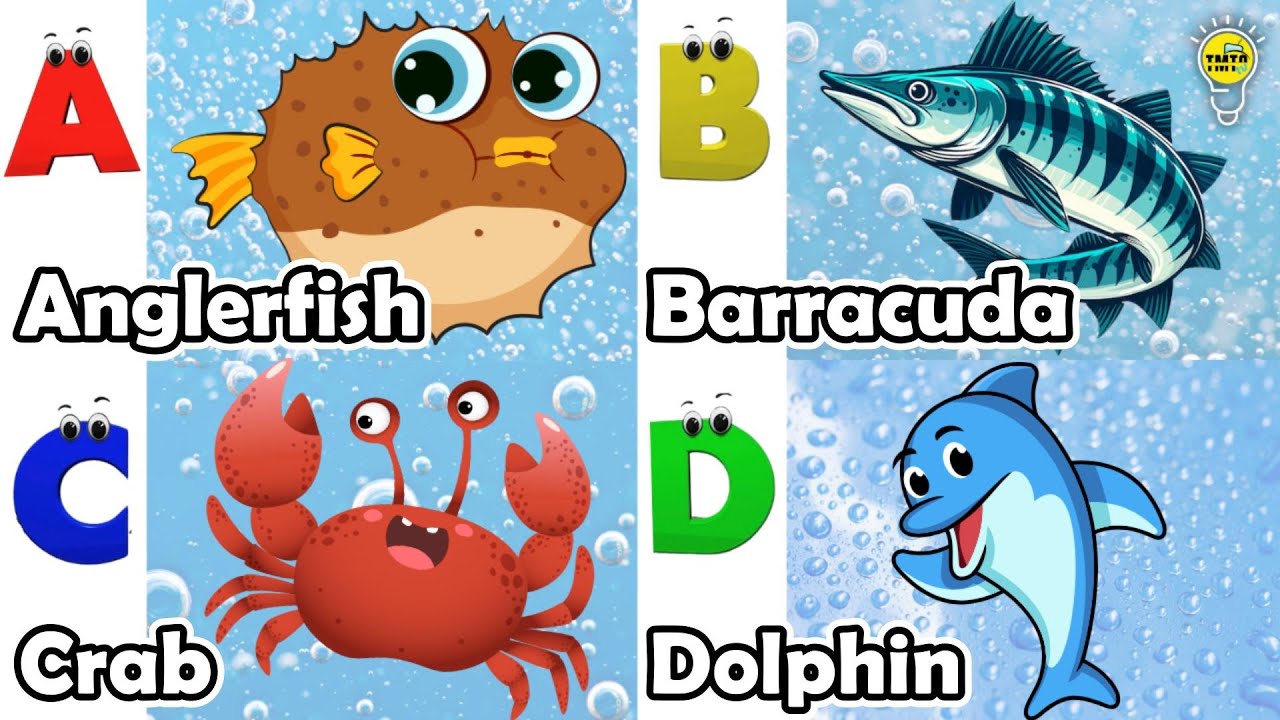 ABC Sea Animals song | Learn Alphabets | English and Animals for Kids ...