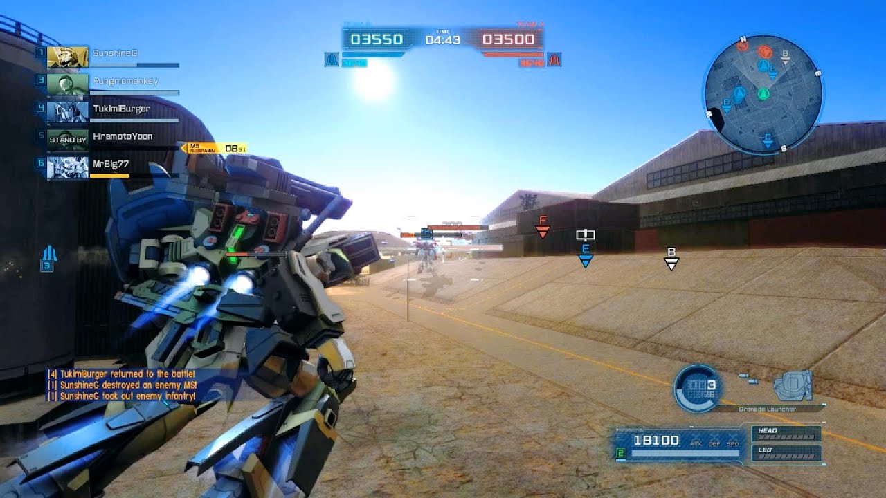 MSK-100S Land Combat Hyaku Shiki Kai In Ground - GBO 2 Gameplay - YouTube