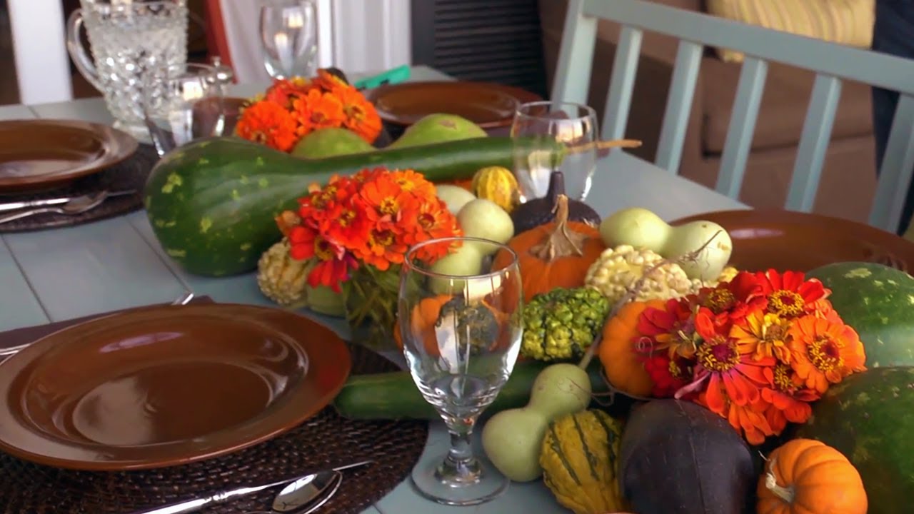 How to Set an Autumn-Themed Table | At Home With P. Allen Smith - YouTube