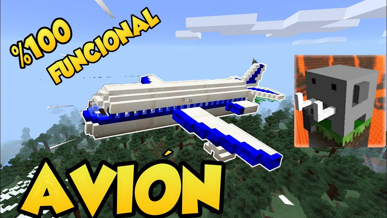 COMO HACER UN AVIÓN EN CRAFTSMAN %100 FUNCIONAL - YouTube