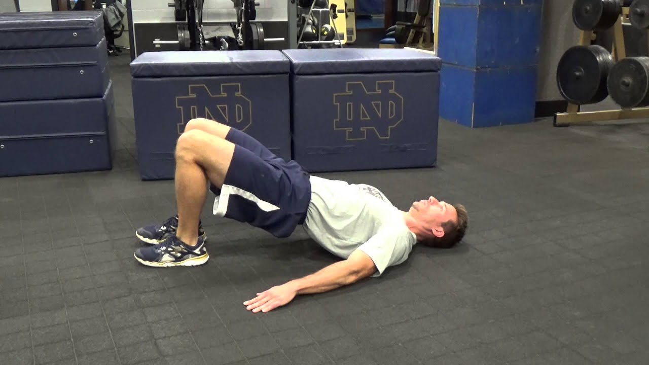 Glute Bridge Walk - YouTube