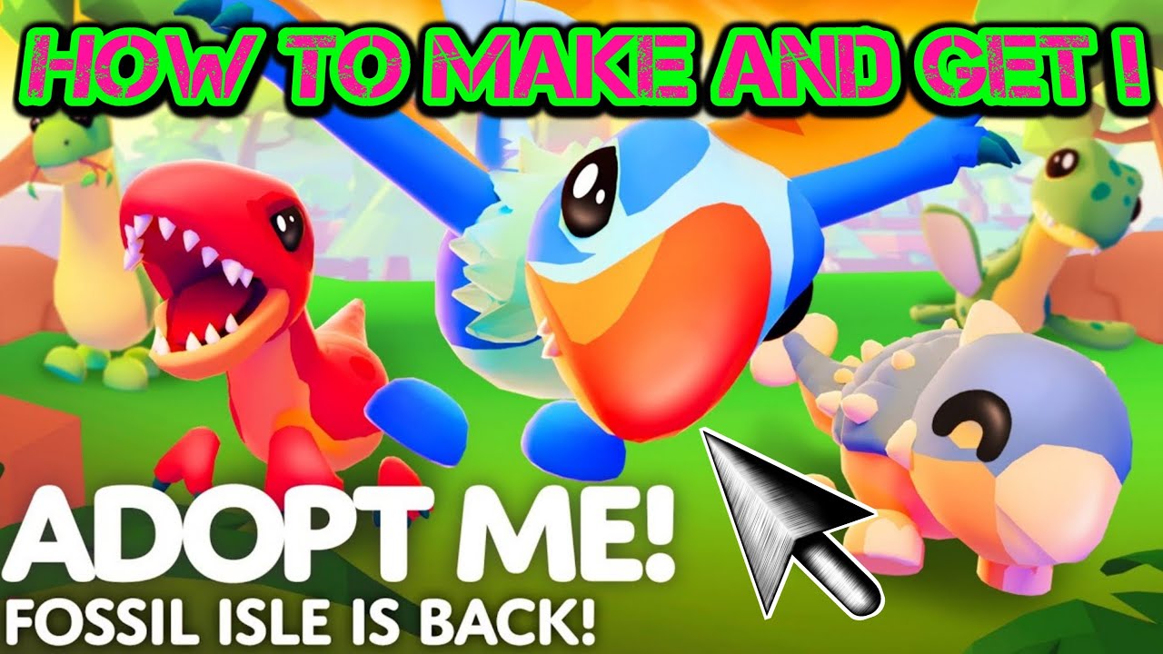 HOW TO MAKE AND GET YOUR NEW FOSSIL ISLE DINOSAURS IN ADOPT ME! - YouTube