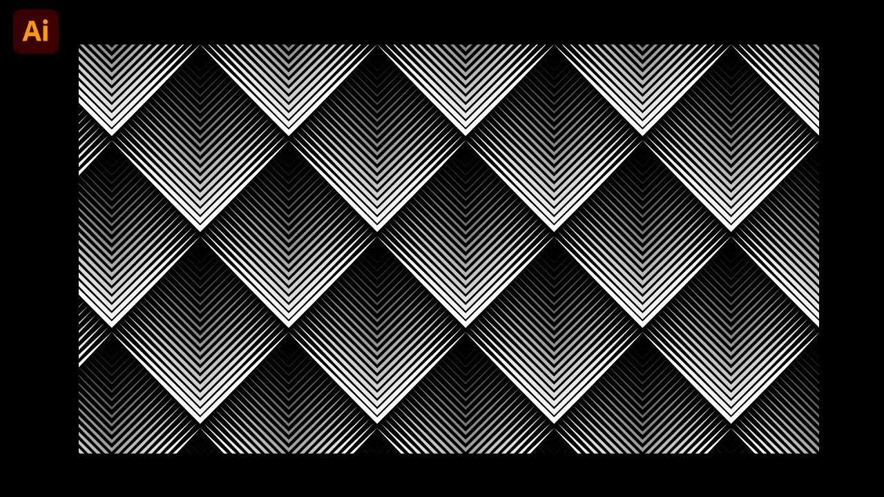 How To Create a Line Pattern in Adobe Illustrator CC #illustrator #illustratortutorial# ...