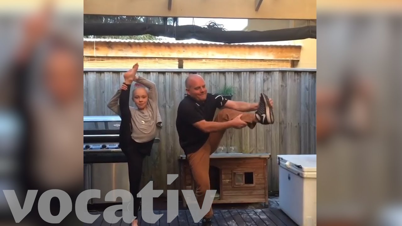 My Gym Dad Flips, Handstands, And Stumbles Into Viral Gymnastics Fame ...