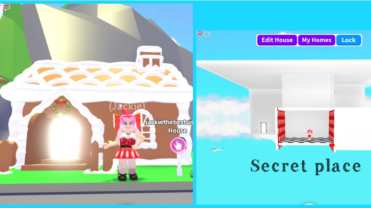 Adopt me! GINGERBREAD HOUSE 🏠 ( I Find SECRET Place In GINGER BREAD ...