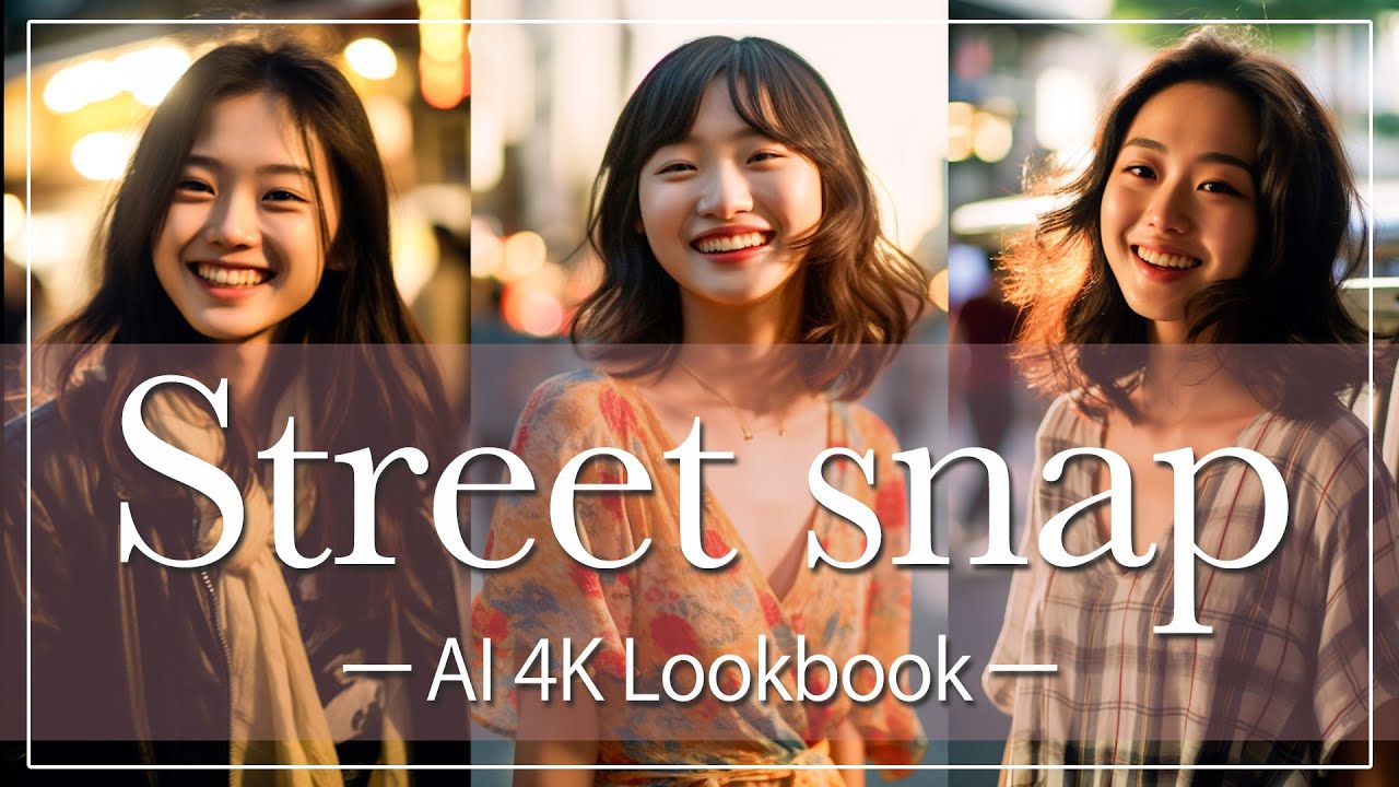 【AI lookbook】ストリートスナップ street snap 스트리트 스냅 / ai美女 4K 룩북 - YouTube