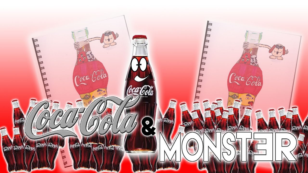 Speed Drawing - Coke and Monsters - YouTube