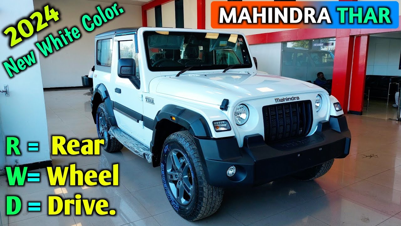 Mahindra Thar 2024 Model - Thar RWD Model | Thar New White♥️ Color ...