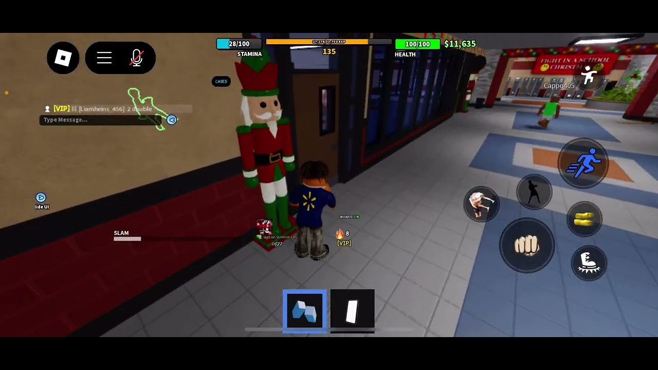 I became a Walmart employee in Roblox fight in a school - YouTube