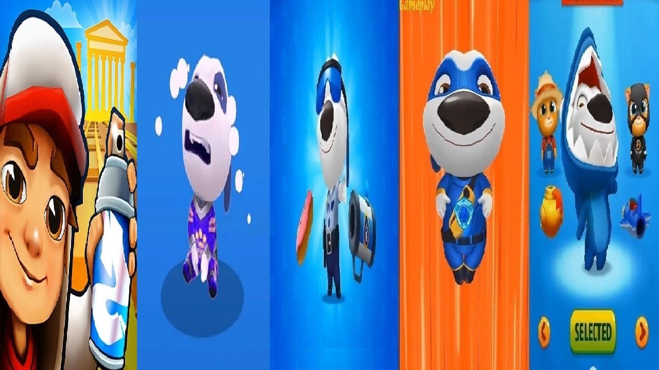 Subway Surfers VS TALKING TOM LITTLE WARRIOR Tom Hero Dash Talking Tom ...