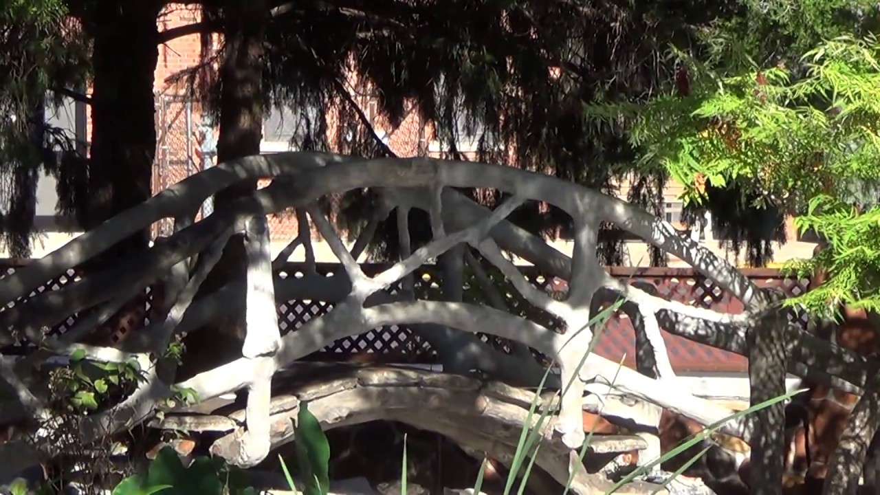 Part 4 Update and Progress on the Faux Bois Concrete Bridge - YouTube