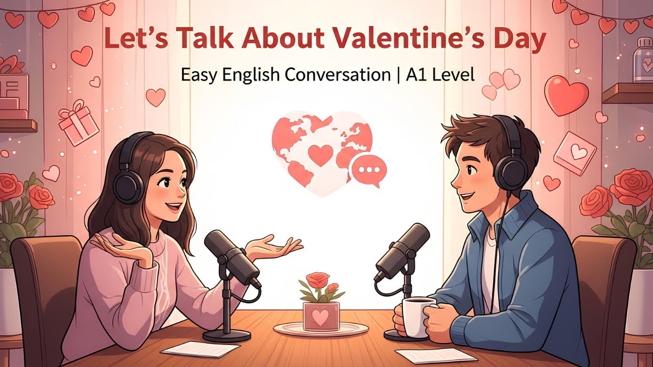 Talk About Valentine’s Day in English | A1 English Conversation ...