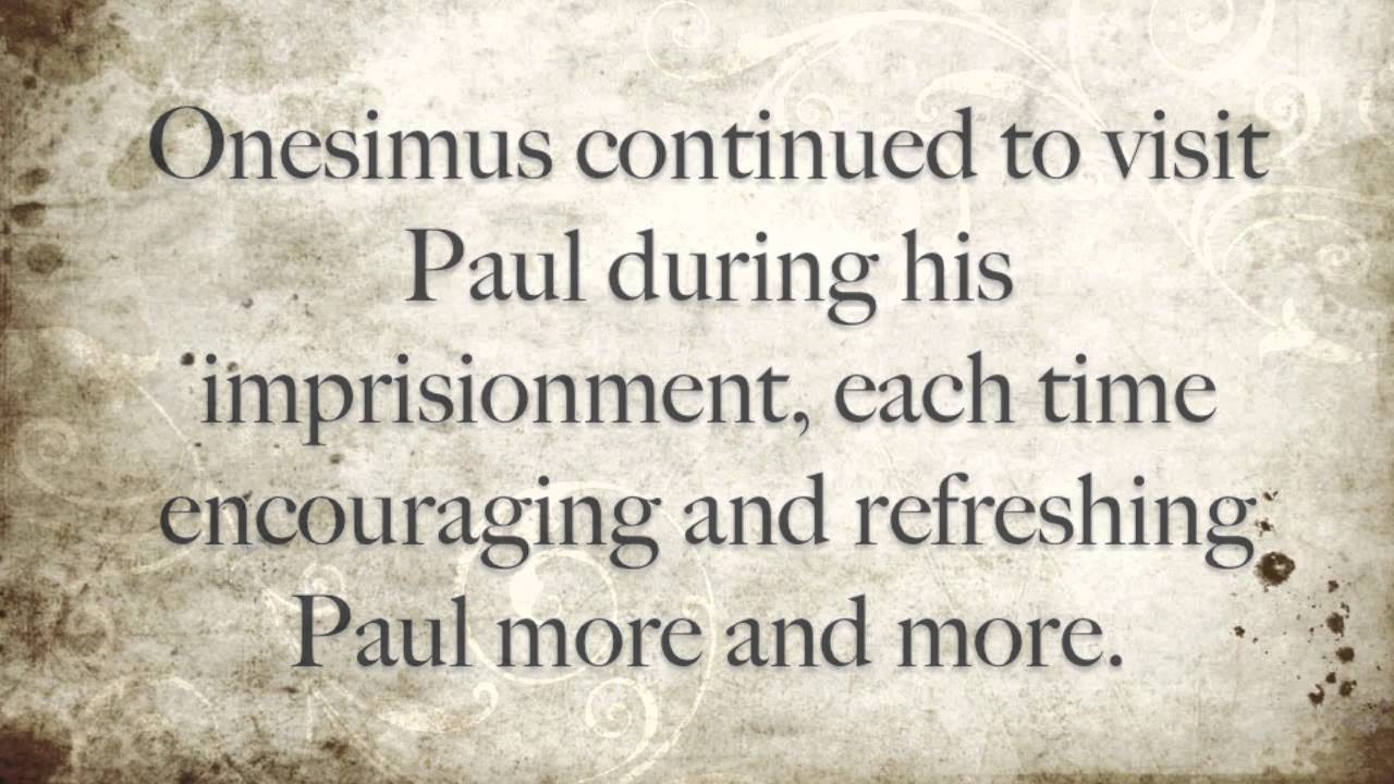 Someone in scripture you should know: Onesiphorus - YouTube