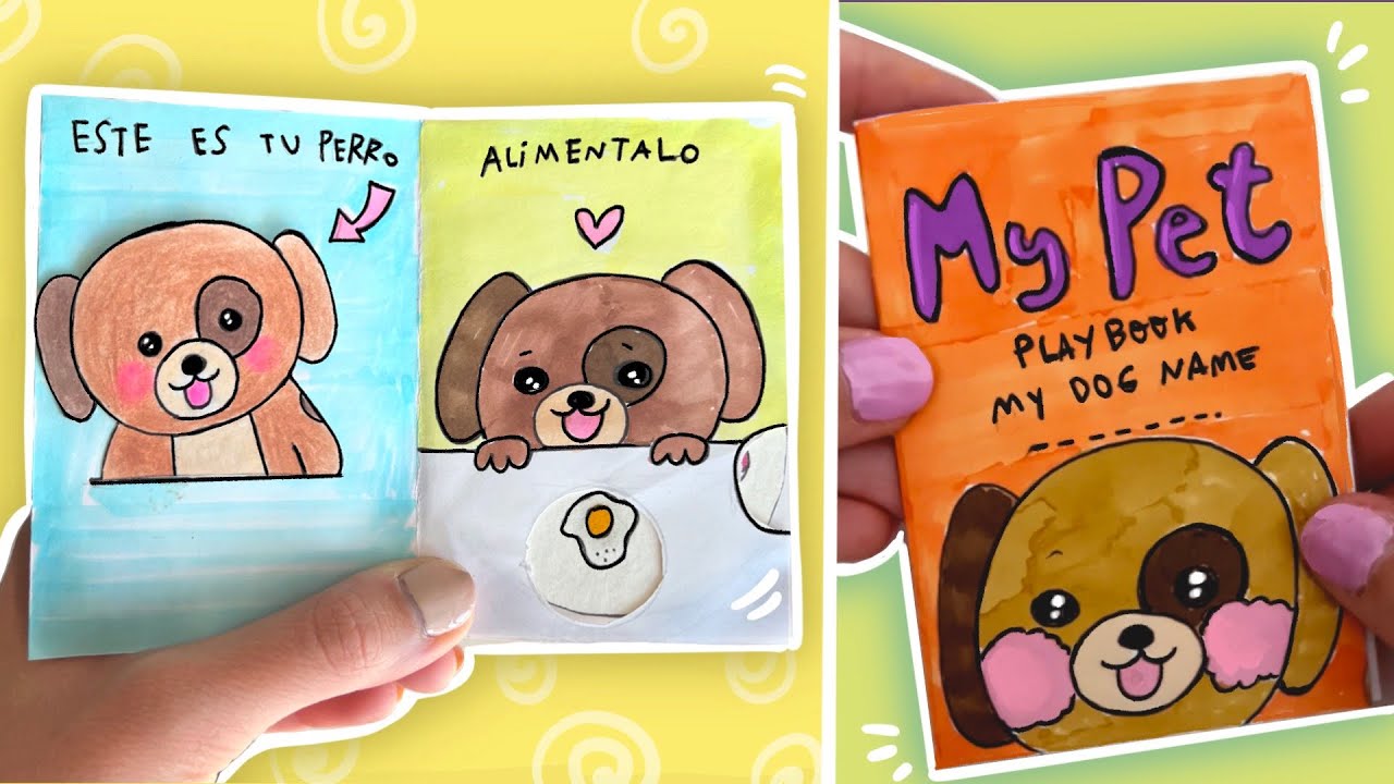 Cuida a tu mascota de papel DIY | my pet dog paper playbook | paper pet ...
