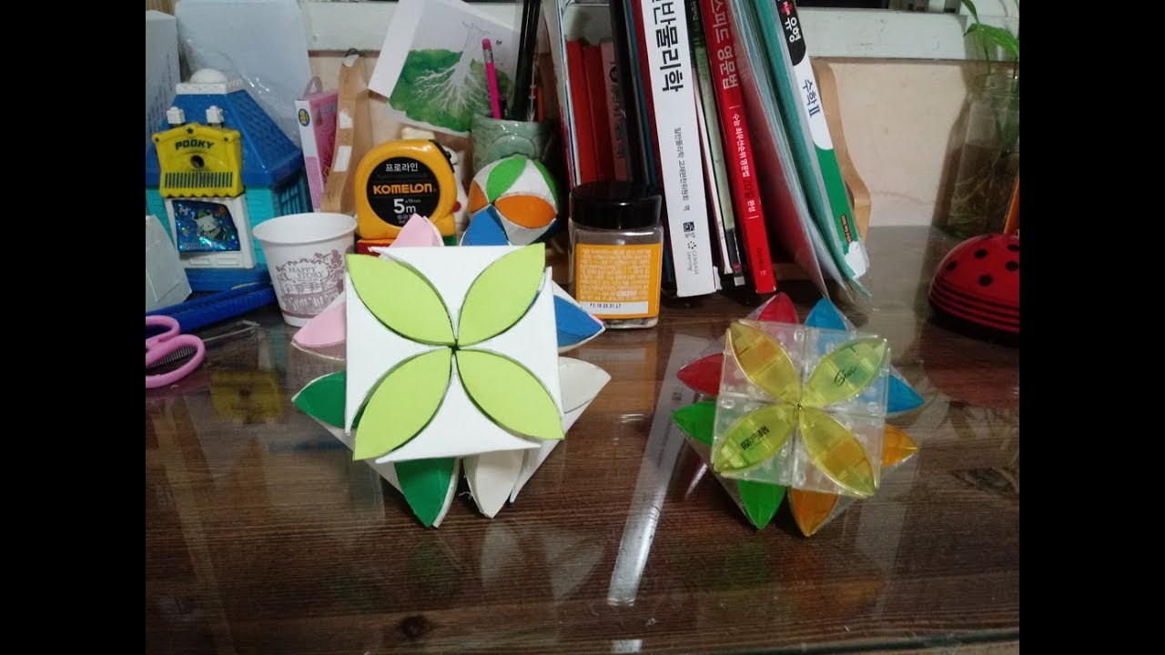 Paper 4-leaf clover cube (Qiyi clover cube) - YouTube