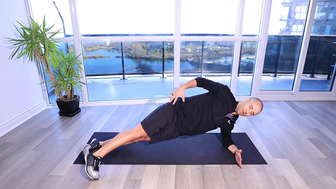 Side Plank Toe Taps - YouTube