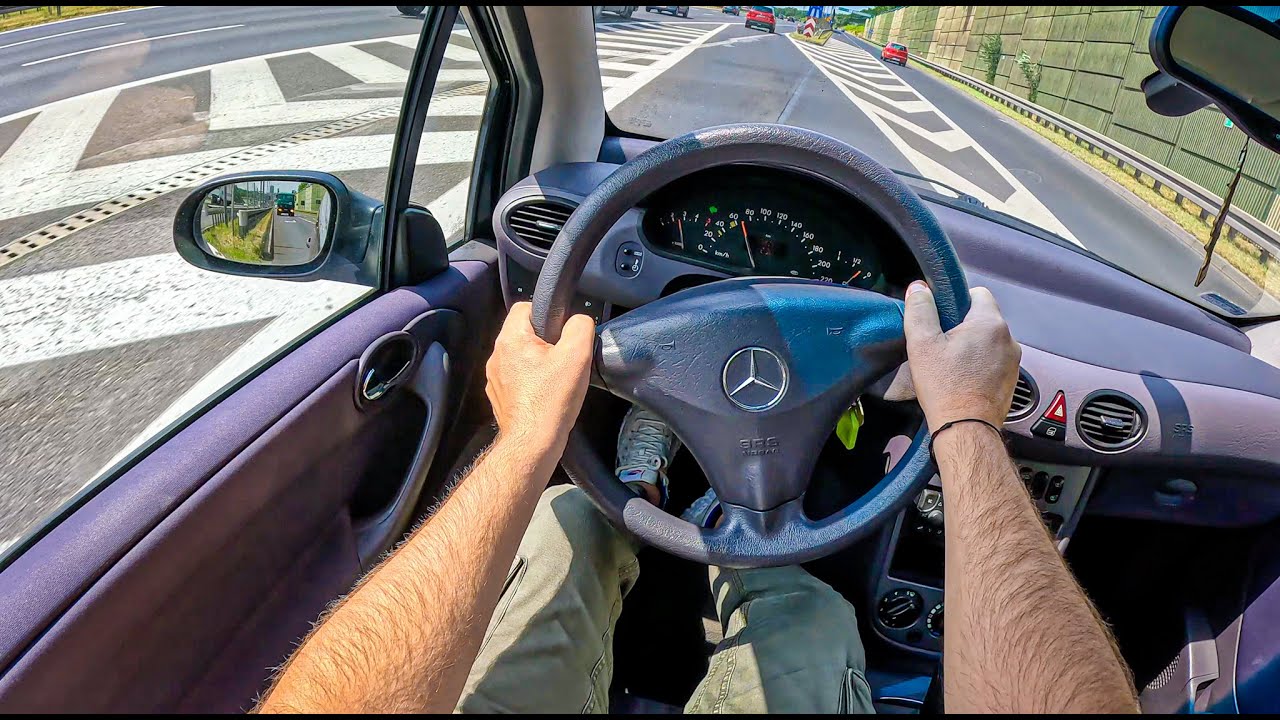 2003 Mercedes A W168 [1.7 CDI 90HP] |0-100| POV Test Drive #1772 Joe ...
