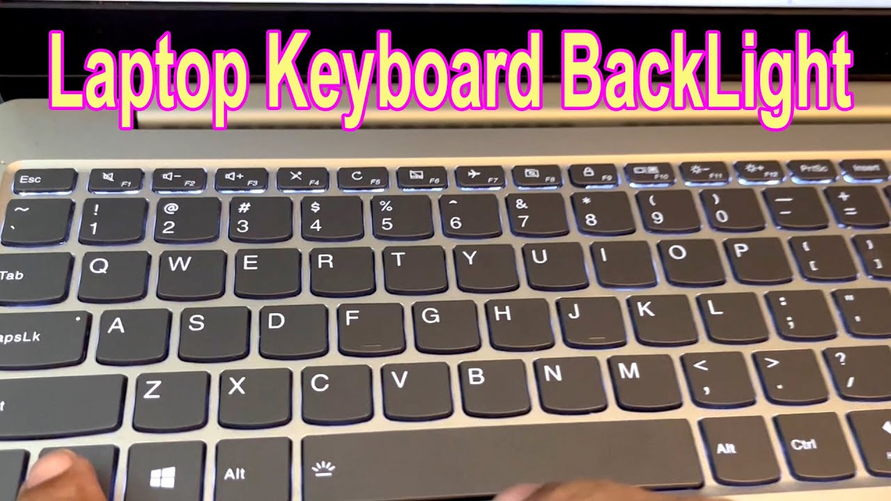 Laptop Keyboard Back Light on/off- Backlit Keyboard- How to- Short cut ...