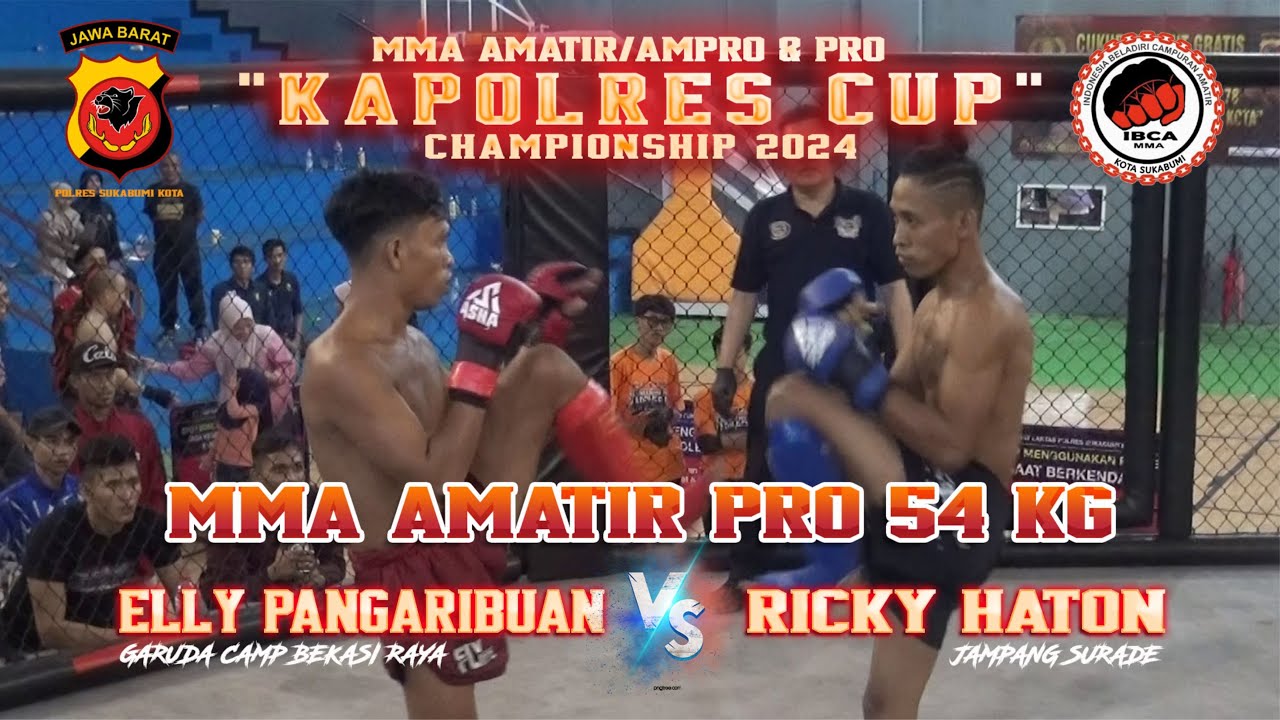 ELLY PANGARIBUAN VS RICKY HATON Kejuaraan MMA KAPOLRES CUP 2024 - YouTube